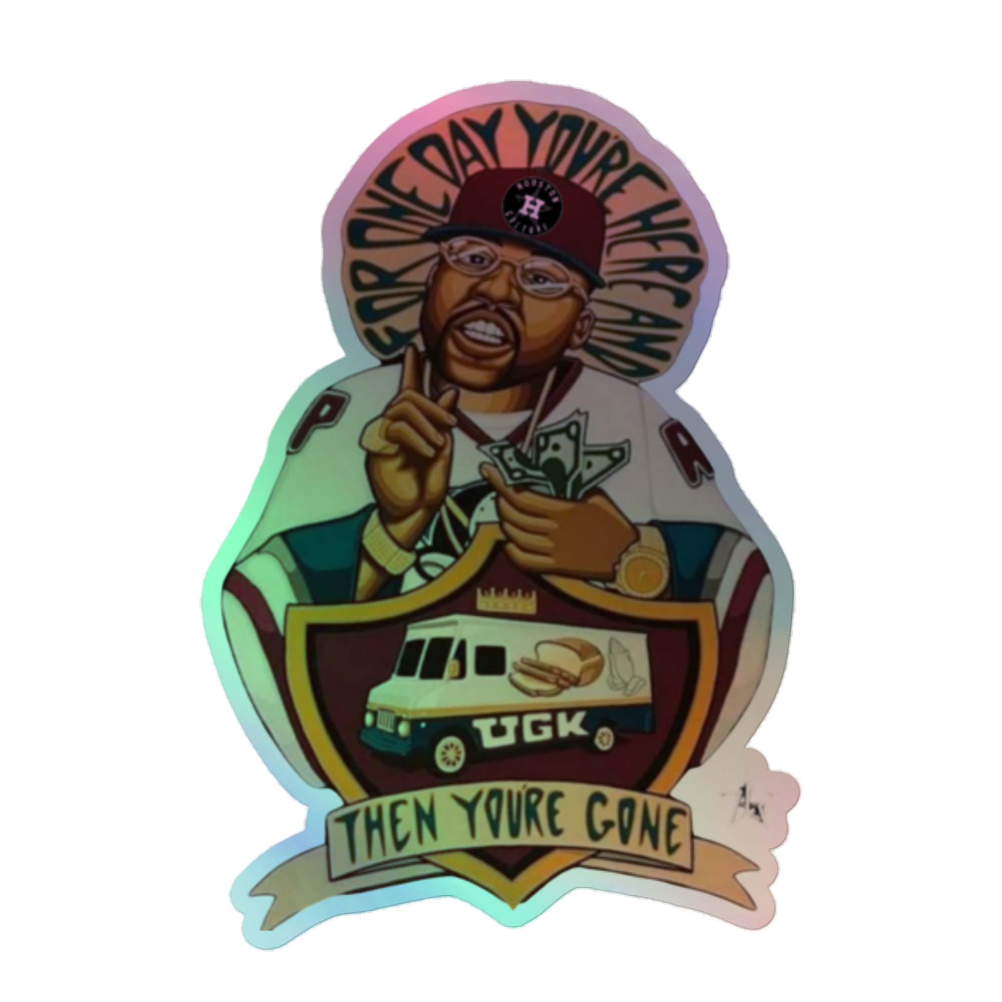 Bread Truck Holographic stickers – 7th1rt3en Culture